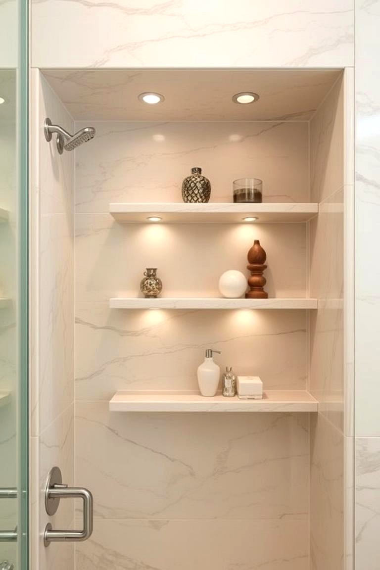 22 Shower Niche Ideas for Organized Bathroom Storage - Lost At E Minor