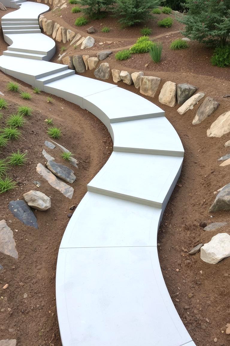 22 Concrete Paver Walkway Ideas for Durable Garden Paths - Lost At E Minor