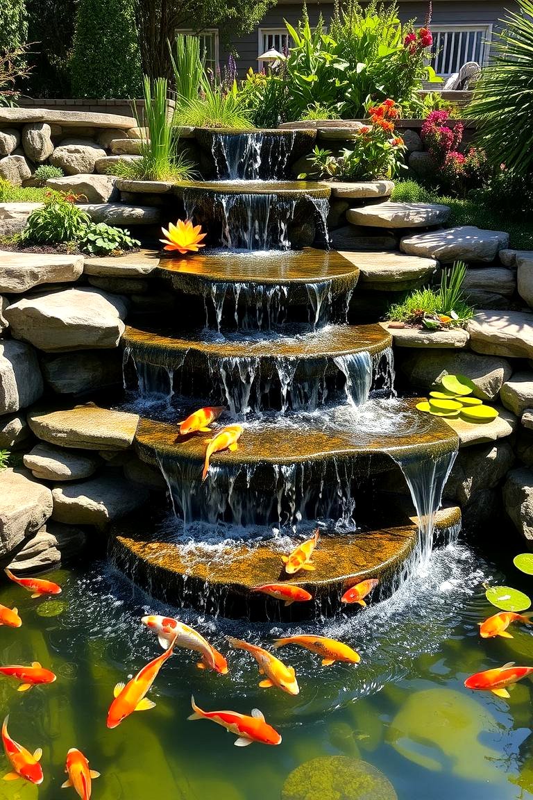 22 Tranquil Koi Pond Designs for Garden Serenity - Lost At E Minor