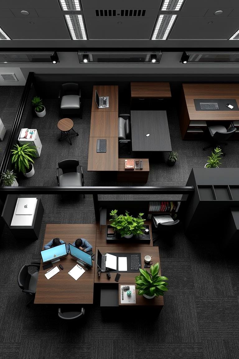 22 Dark Home Office Design Ideas for Focused Productivity - Lost At E Minor