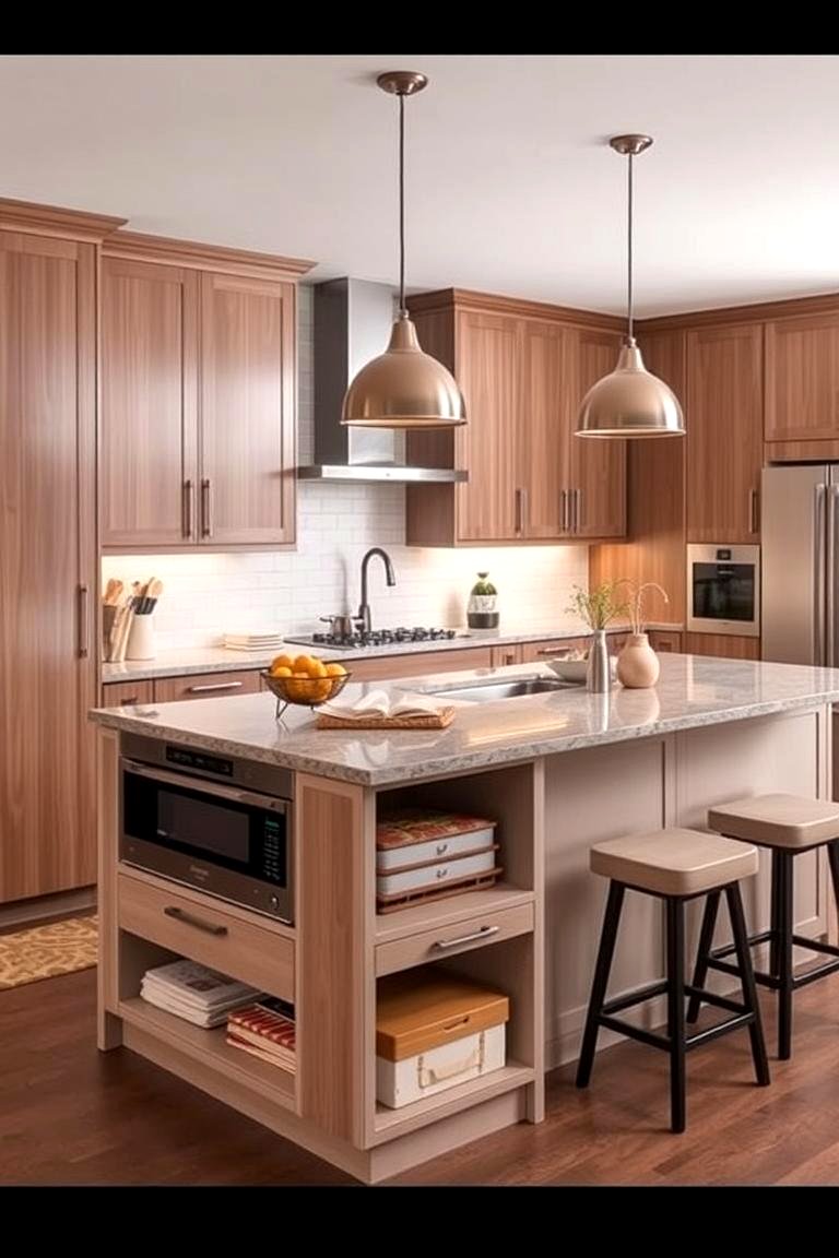 22 Kitchen Island Designs With Seating for Social Cooking & Dining ...