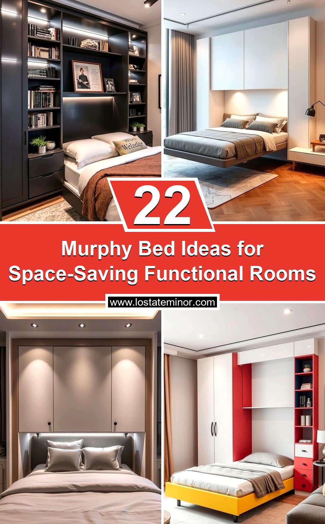22 Murphy Bed Ideas for Space-Saving Functional Rooms - Lost At E Minor