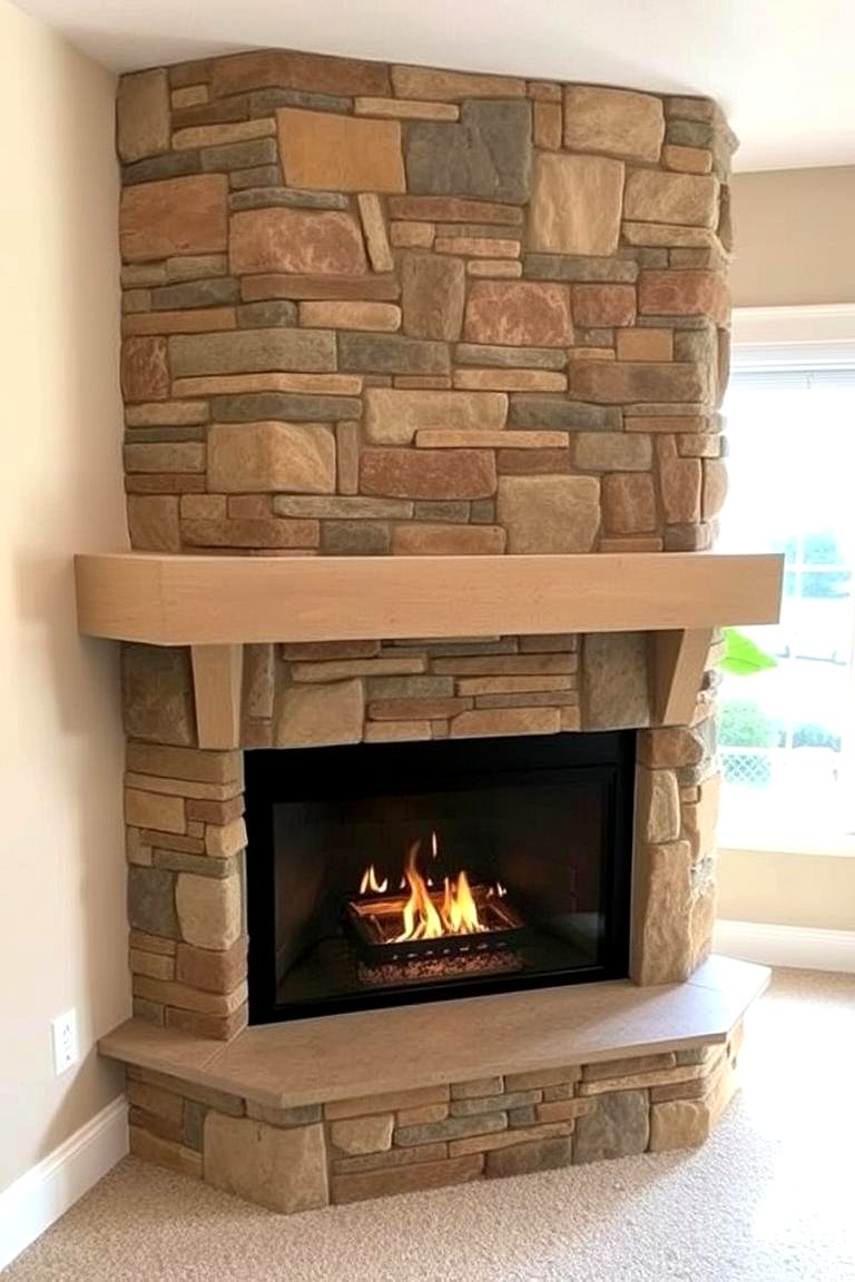 22 Modern Corner Gas Fireplace Ideas for Energy-Efficient Homes - Lost ...