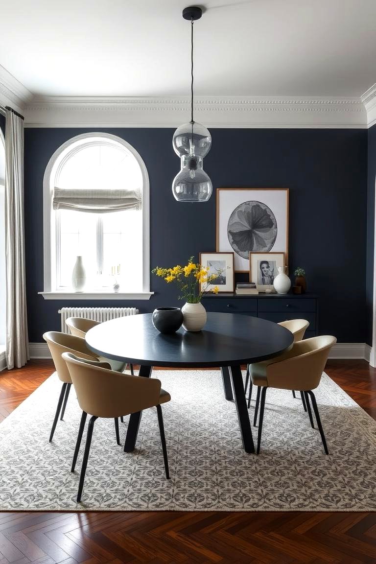 22 Navy Blue Dining Room Ideas for Elegant Entertaining Spaces - Lost ...