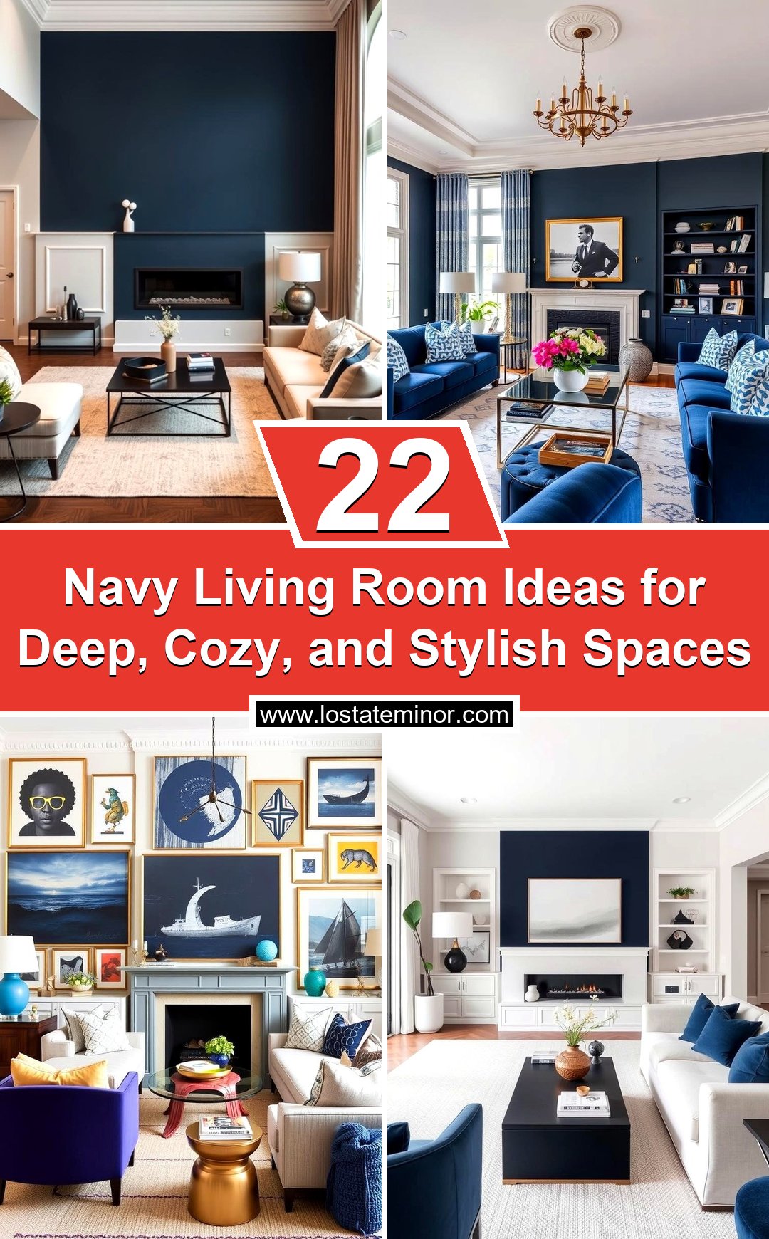 22 Navy Living Room Ideas for Deep, Cozy, and Stylish Spaces - Lost At ...