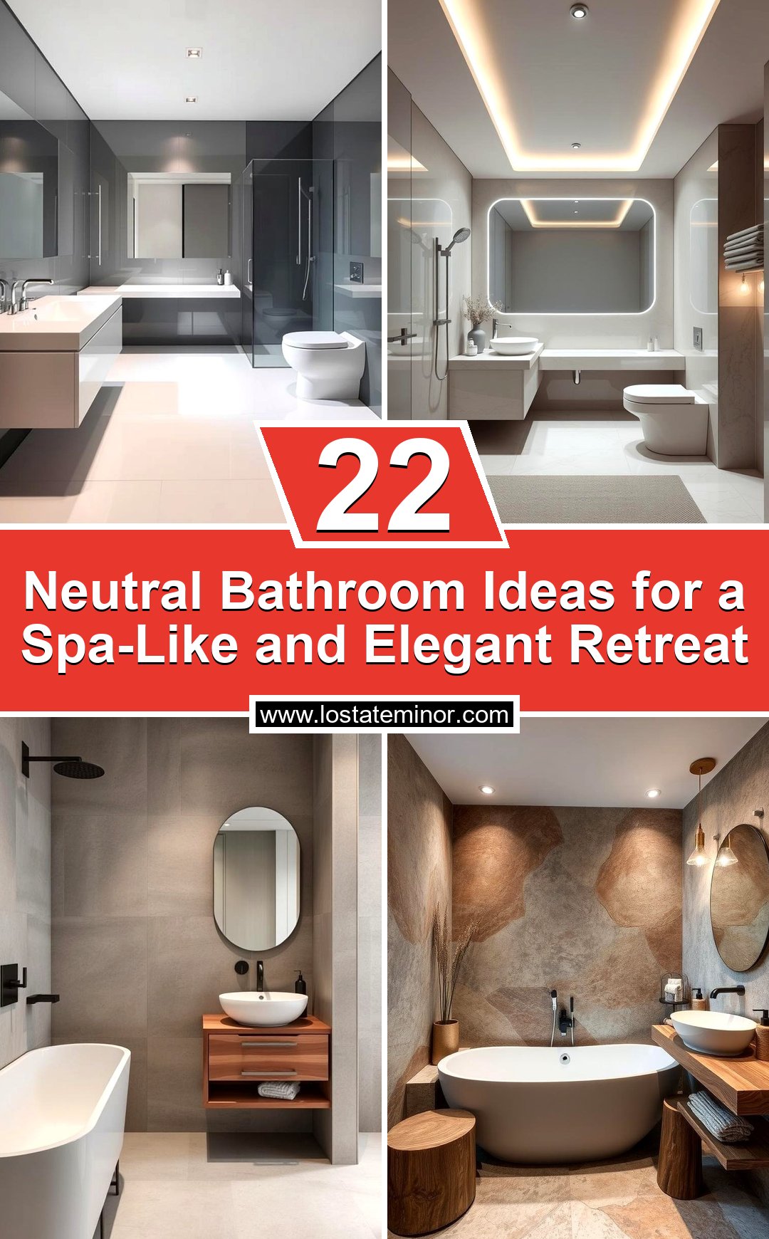 22 Neutral Bathroom Ideas for a Spa-Like and Elegant Retreat - Lost At ...