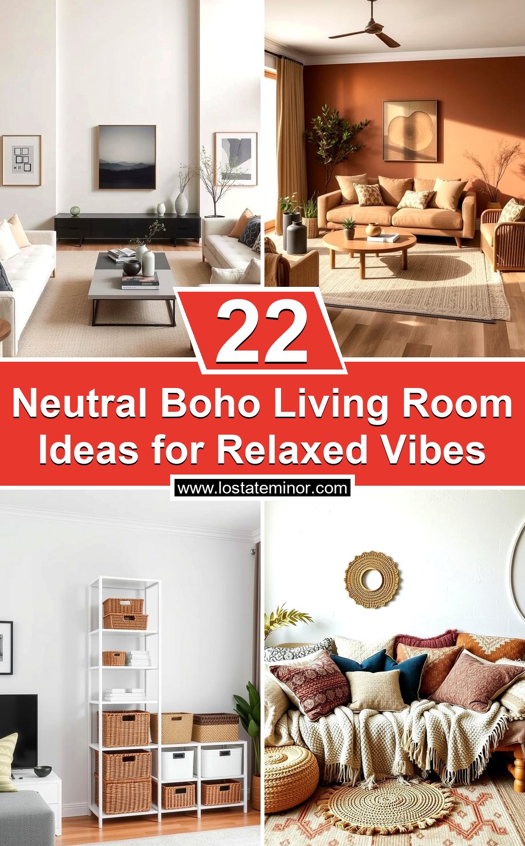 22 Neutral Boho Living Room Ideas for Relaxed Vibes - Lost At E Minor