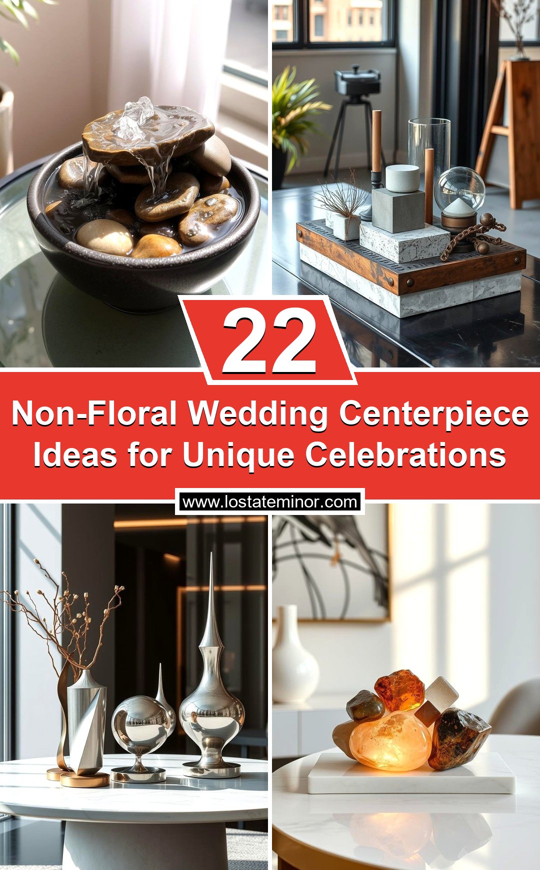 22 Non-Floral Wedding Centerpiece Ideas for Unique Celebrations - Lost ...