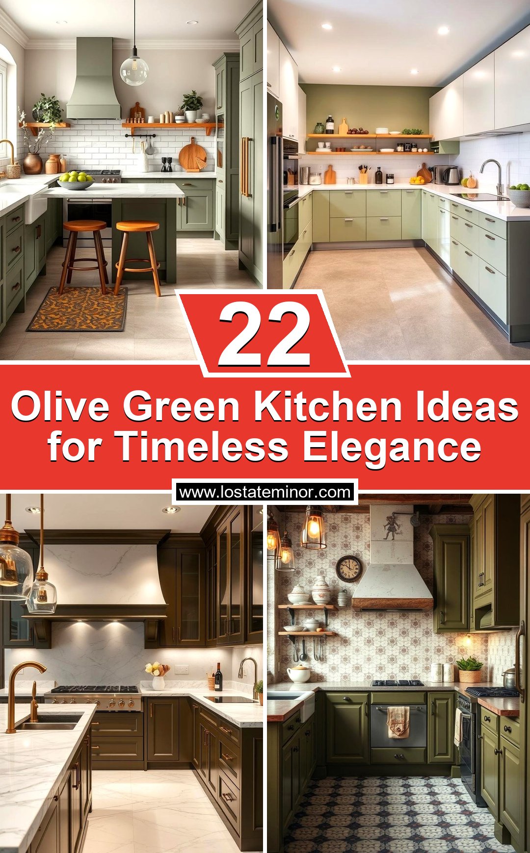 22 Olive Green Kitchen Ideas for Timeless Elegance - Lost At E Minor
