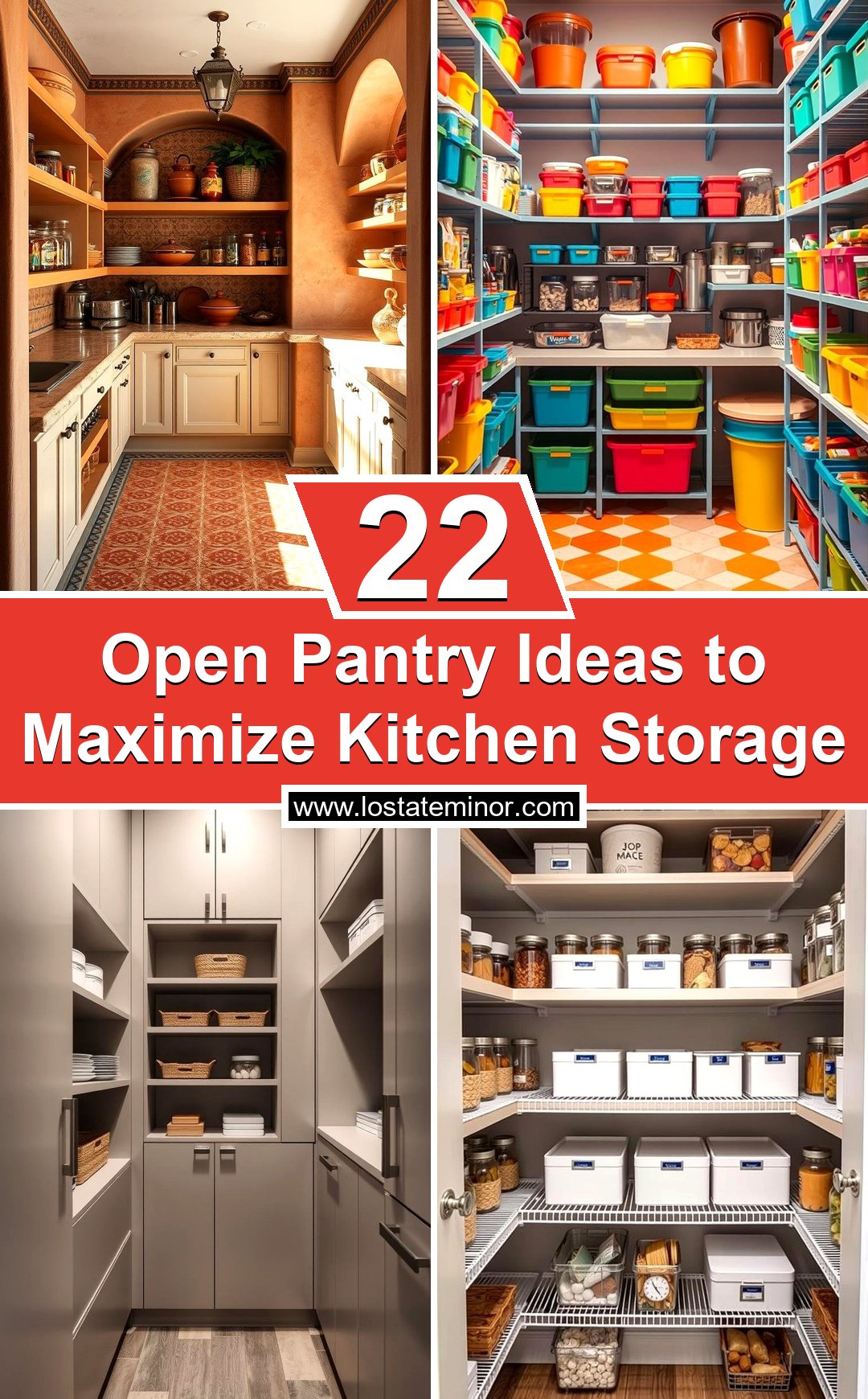 22 Open Pantry Ideas to Maximize Kitchen Storage - Lost At E Minor