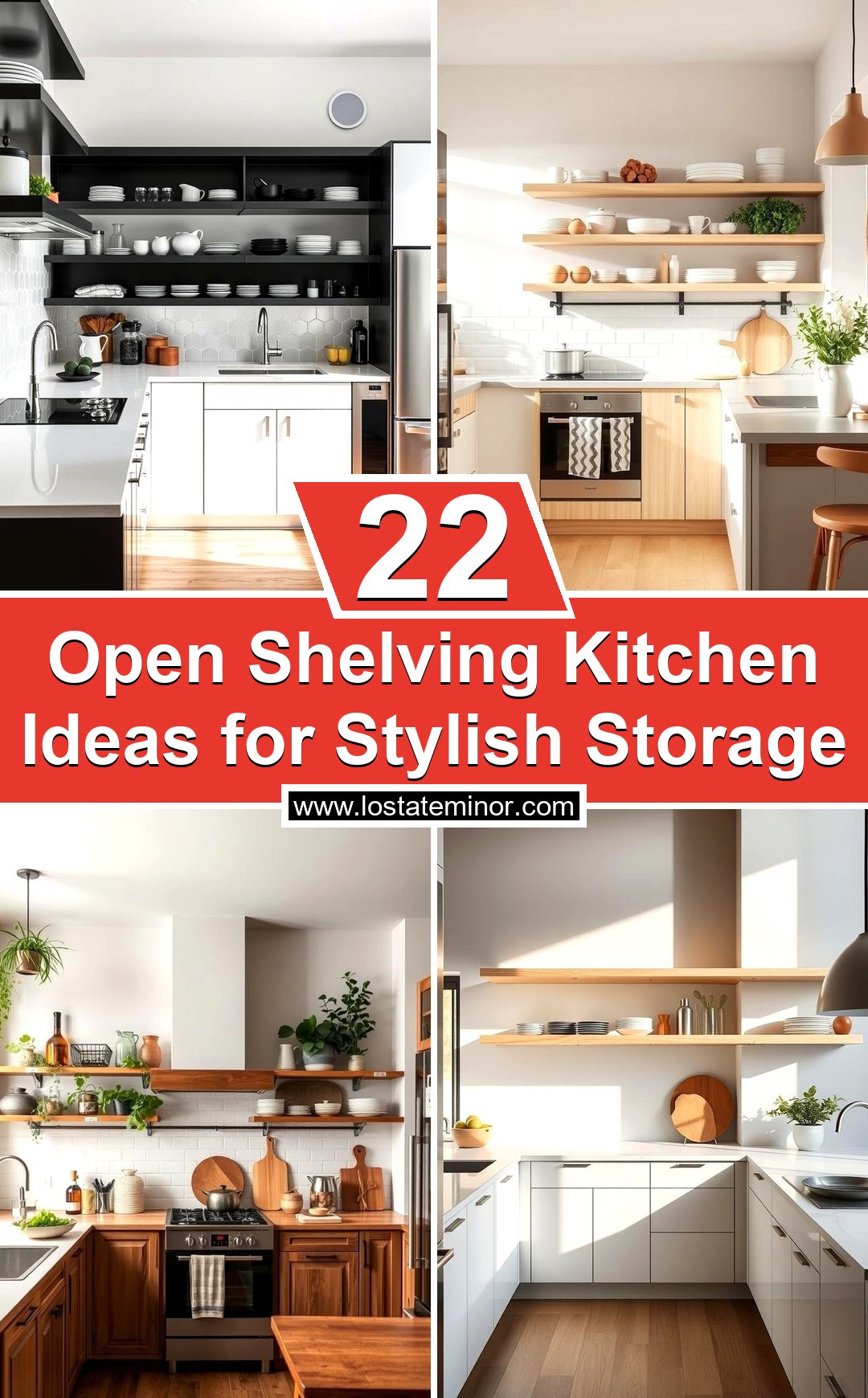 22 Open Shelving Kitchen Ideas for Stylish Storage - Lost At E Minor