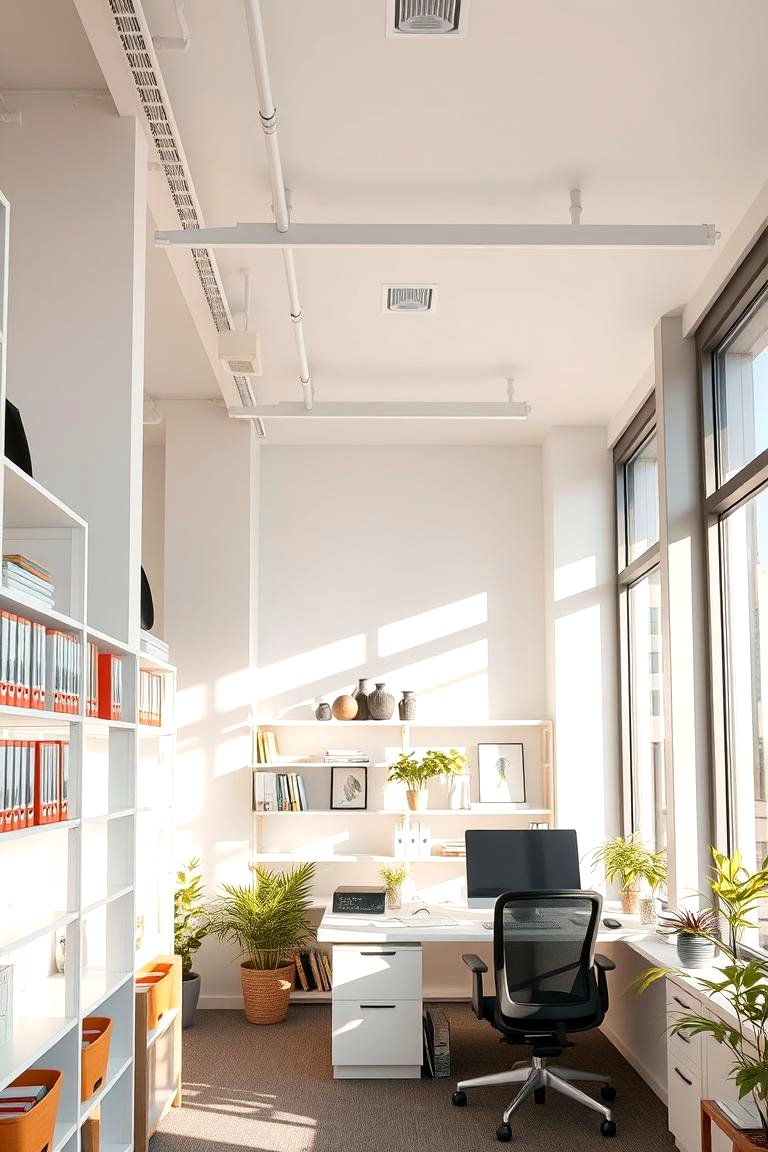 22 Functional Office Shelving Solutions for Organization - Lost At E Minor
