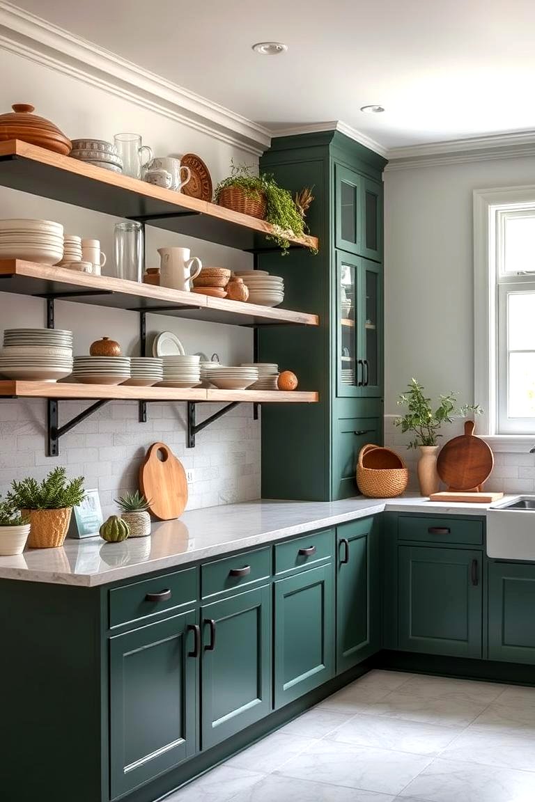 22 Forest Green Kitchen Ideas to Refresh Your Space - Lost At E Minor