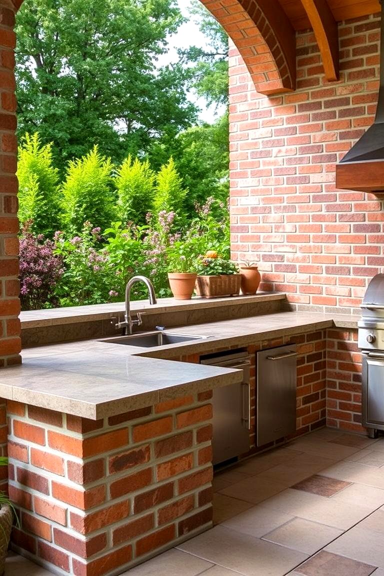 22 Brick Landscaping Ideas for Pathways and Garden Borders - Lost At E ...