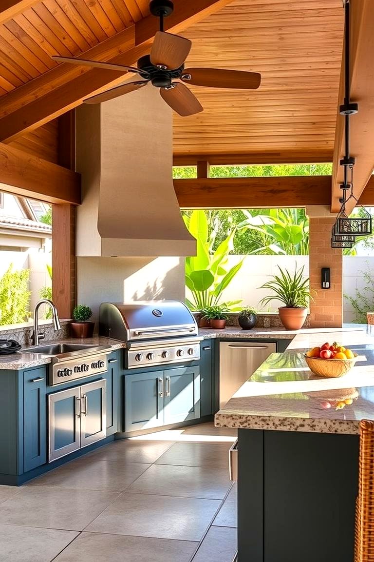 22 Stylish Lanai Kitchen Ideas for Indoor-Outdoor Cooking and Dining ...