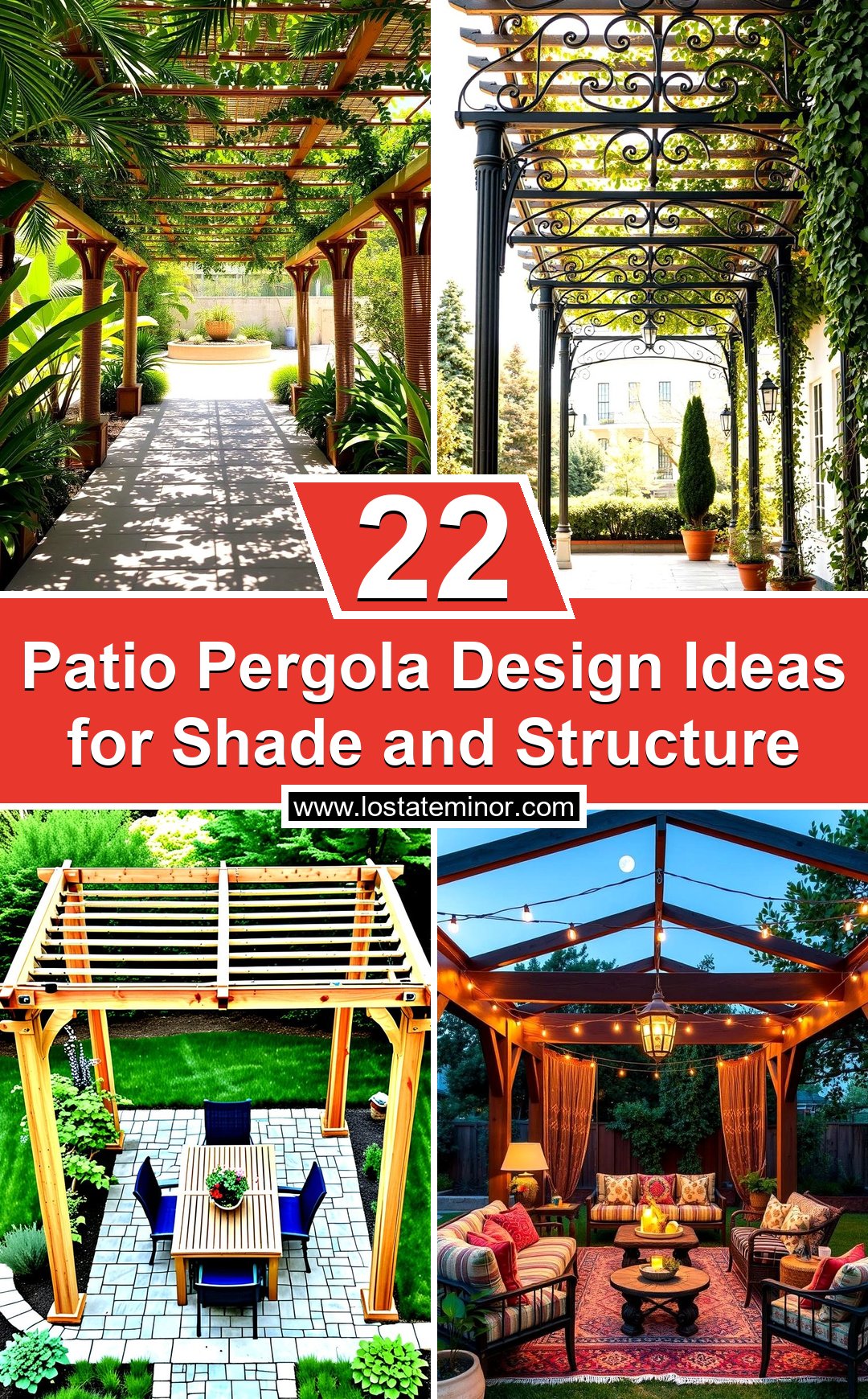 22 Patio Pergola Design Ideas for Shade and Structure - Lost At E Minor