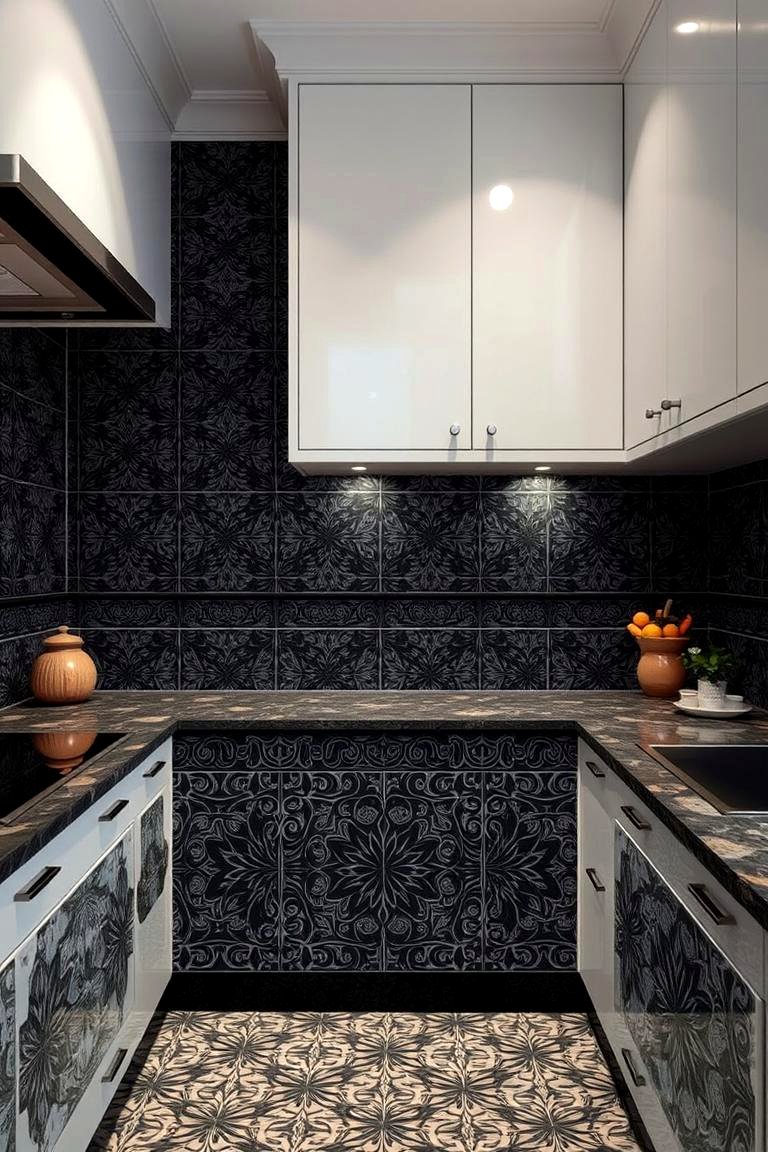 22 Striking Black Floor Kitchen Ideas for Bold Contrast - Lost At E Minor