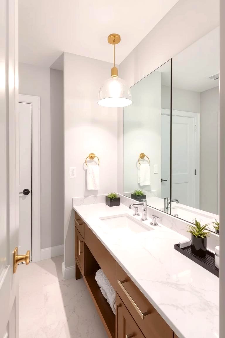 22 Small Bathroom Lighting Solutions for Bright, Airy Spaces - Lost At ...