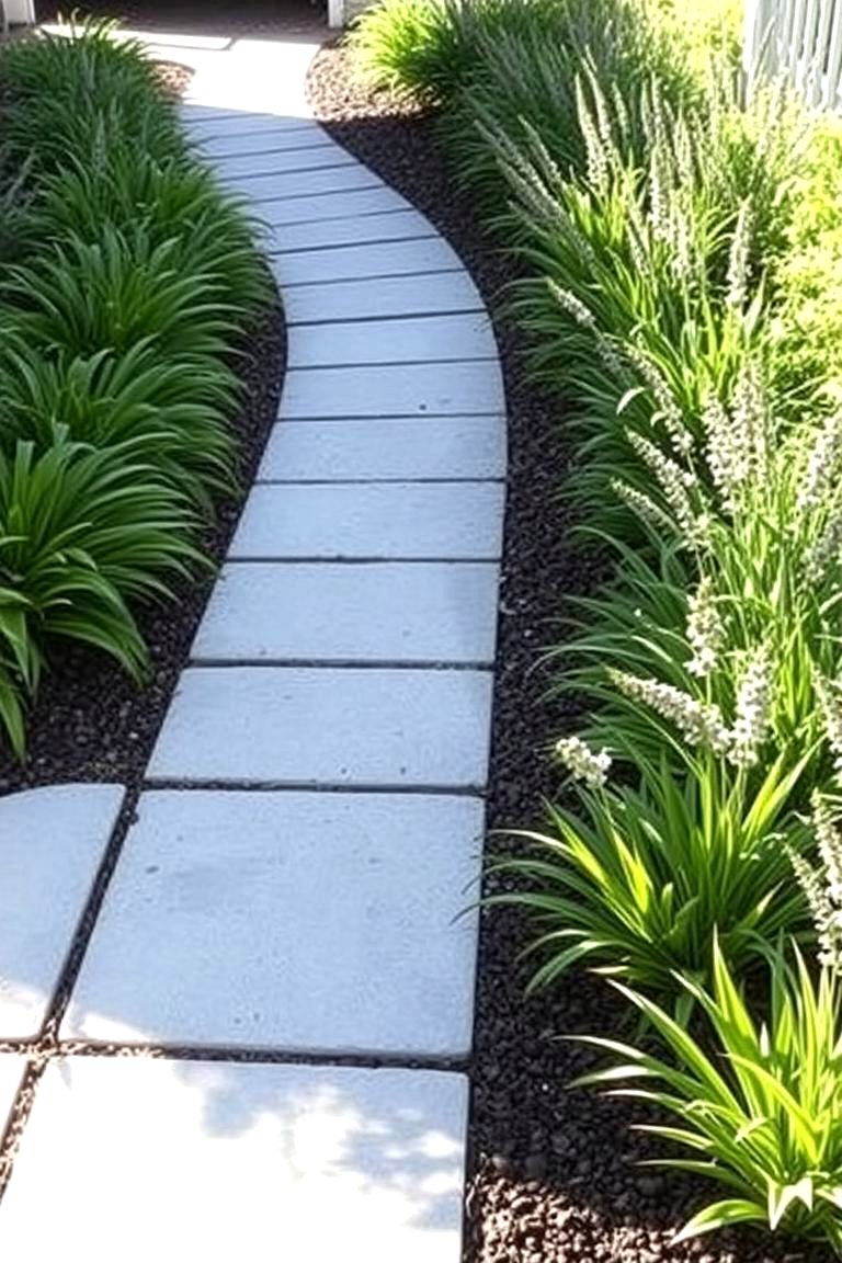22 Concrete Paver Walkway Ideas for Durable Garden Paths - Lost At E Minor