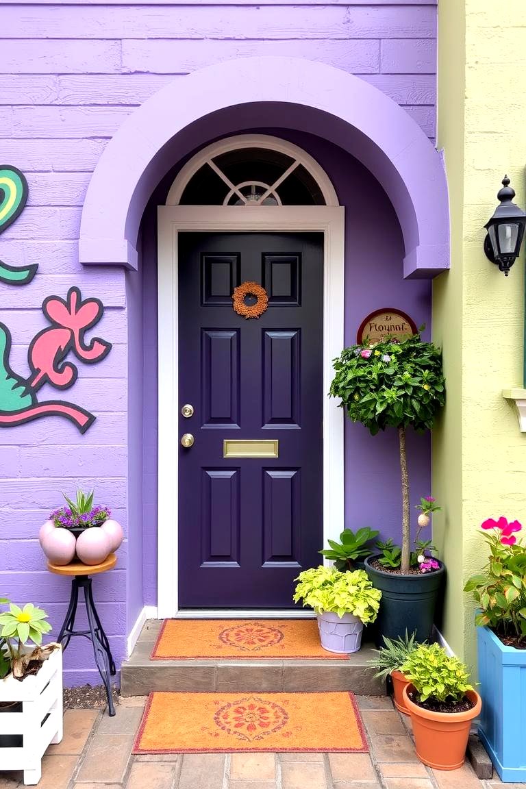 22 Dark Purple Front Door Ideas for a Striking Entry - Lost At E Minor