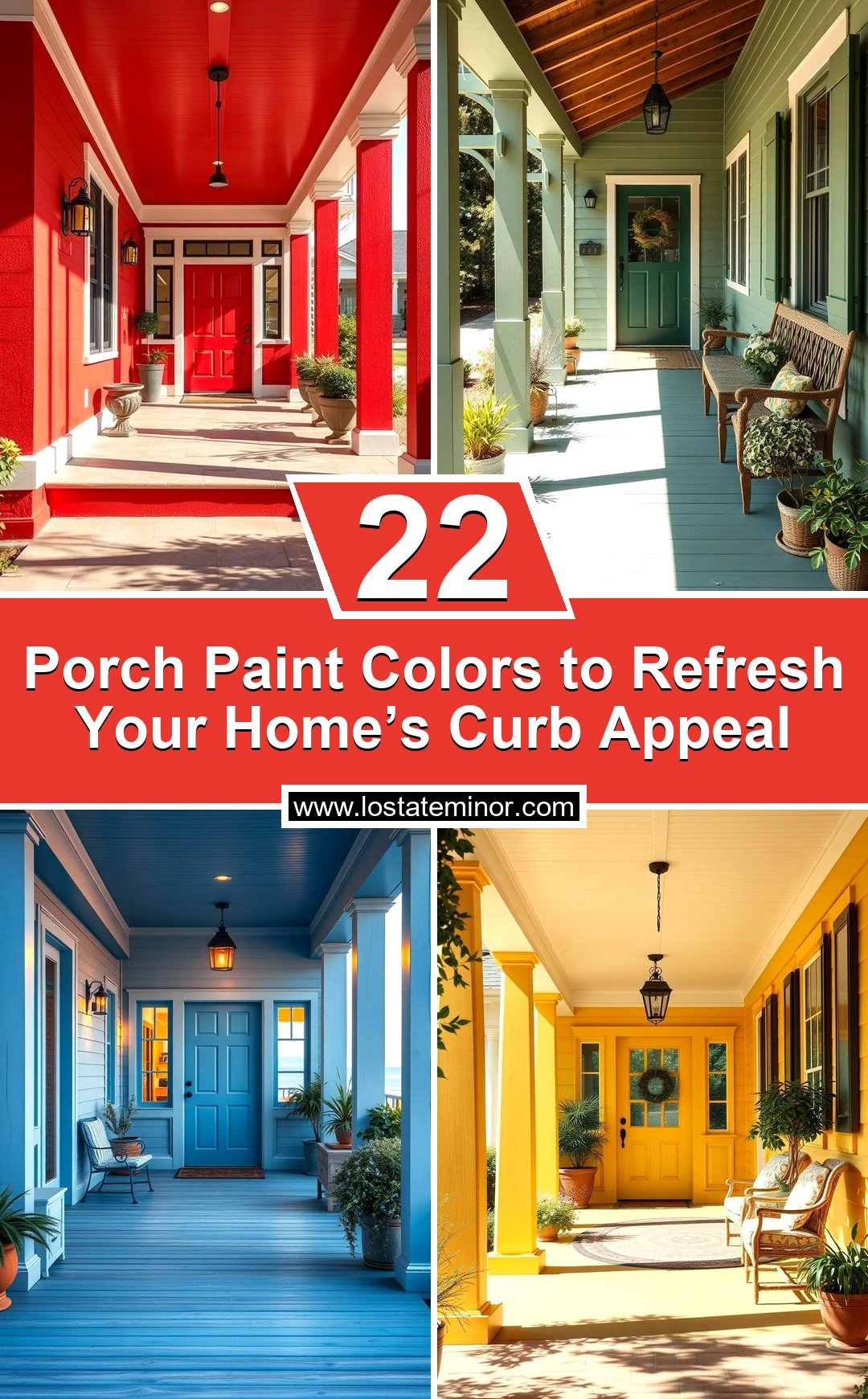 22 Porch Paint Colors to Refresh Your Home's Curb Appeal - Lost At E Minor