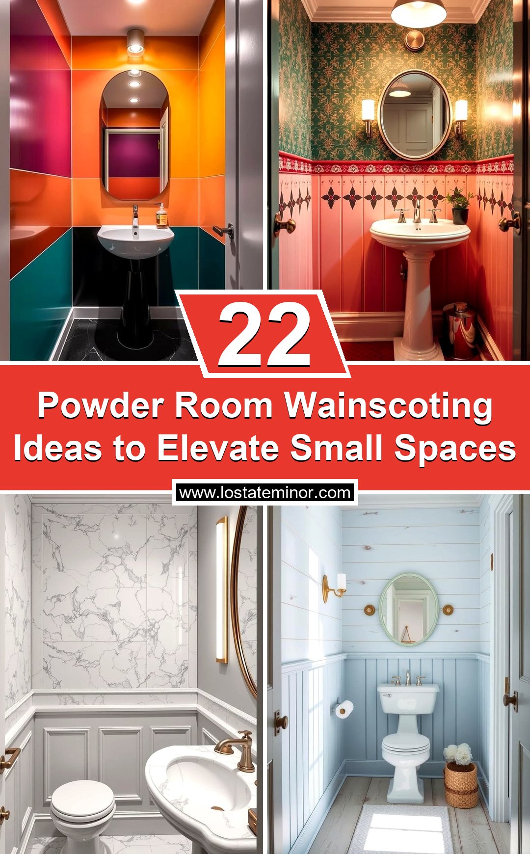 22 Powder Room Wainscoting Ideas to Elevate Small Spaces - Lost At E Minor