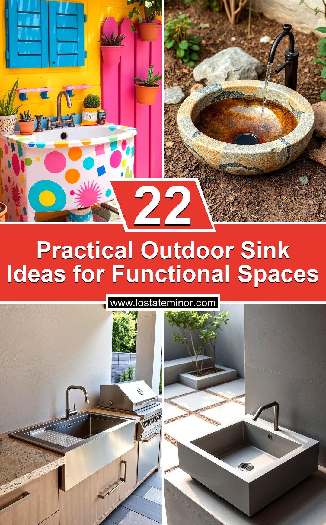 22 Practical Outdoor Sink Ideas for Functional Spaces - Lost At E Minor