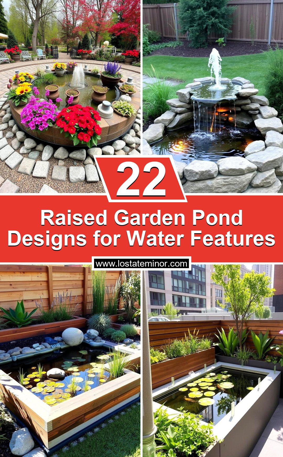 22 Raised Garden Pond Designs for Water Features - Lost At E Minor