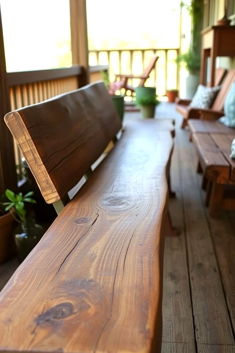 22 Cozy Front Porch Bench Ideas for Welcoming Seating & Charm - Lost At ...