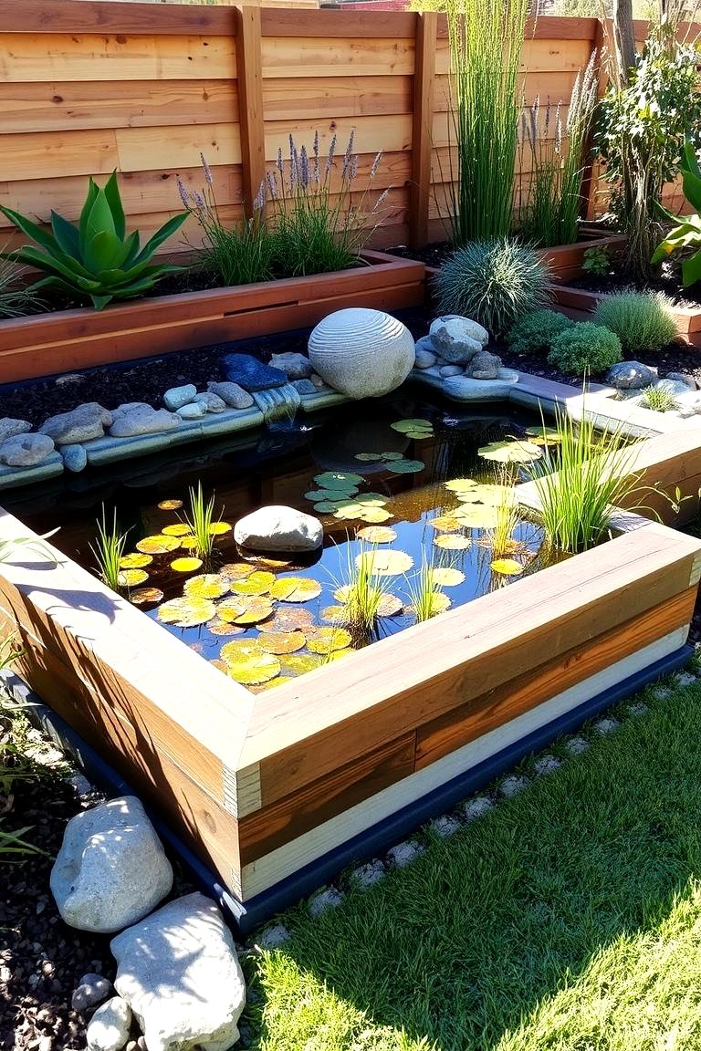 22 Raised Garden Pond Designs for Water Features - Lost At E Minor