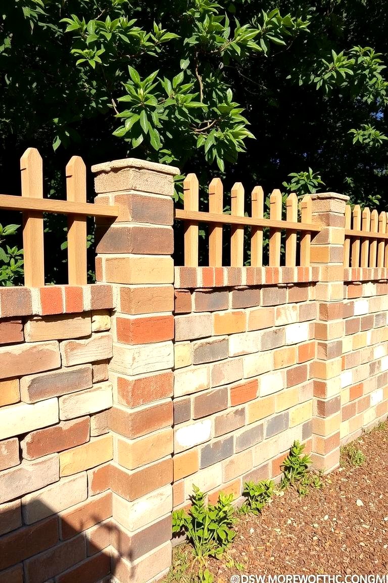 22 Brick Fence Designs for Privacy and Classic Style - Lost At E Minor