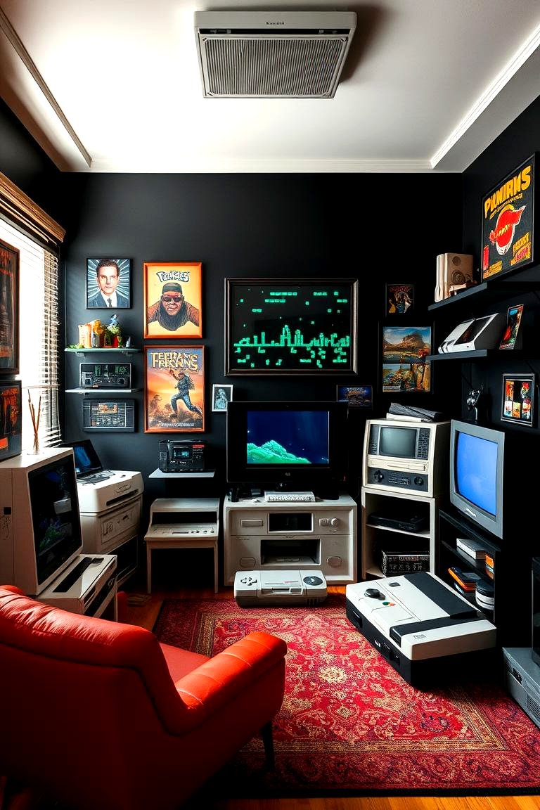 22 Modern Black Gaming Room Ideas for Bold Designs - Lost At E Minor