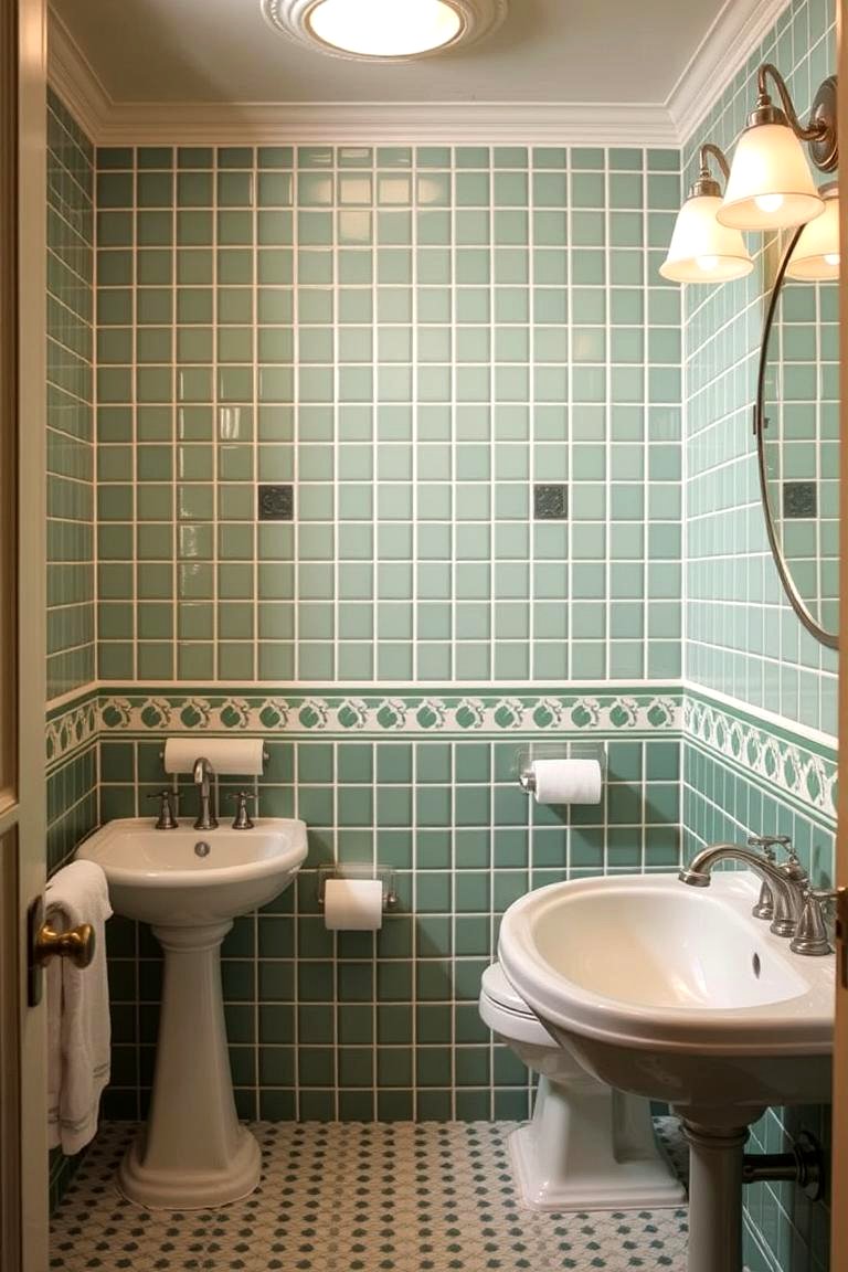 22 Green Tile Bathroom Ideas for Vibrant and Serene Spaces - Lost At E ...