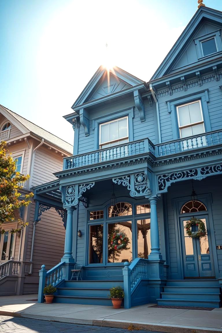 22 Blue Victorian House Color Inspiration Ideas - Lost At E Minor