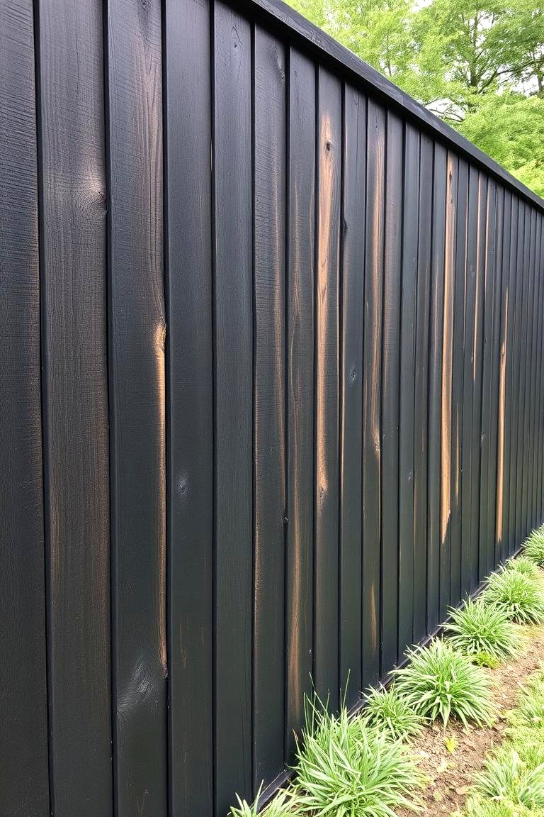 22 Striking Black Fence Designs for Outdoor Spaces - Lost At E Minor