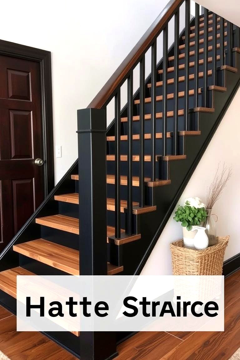 22 Black Staircase Ideas for Striking Modern & Industrial Homes - Lost ...