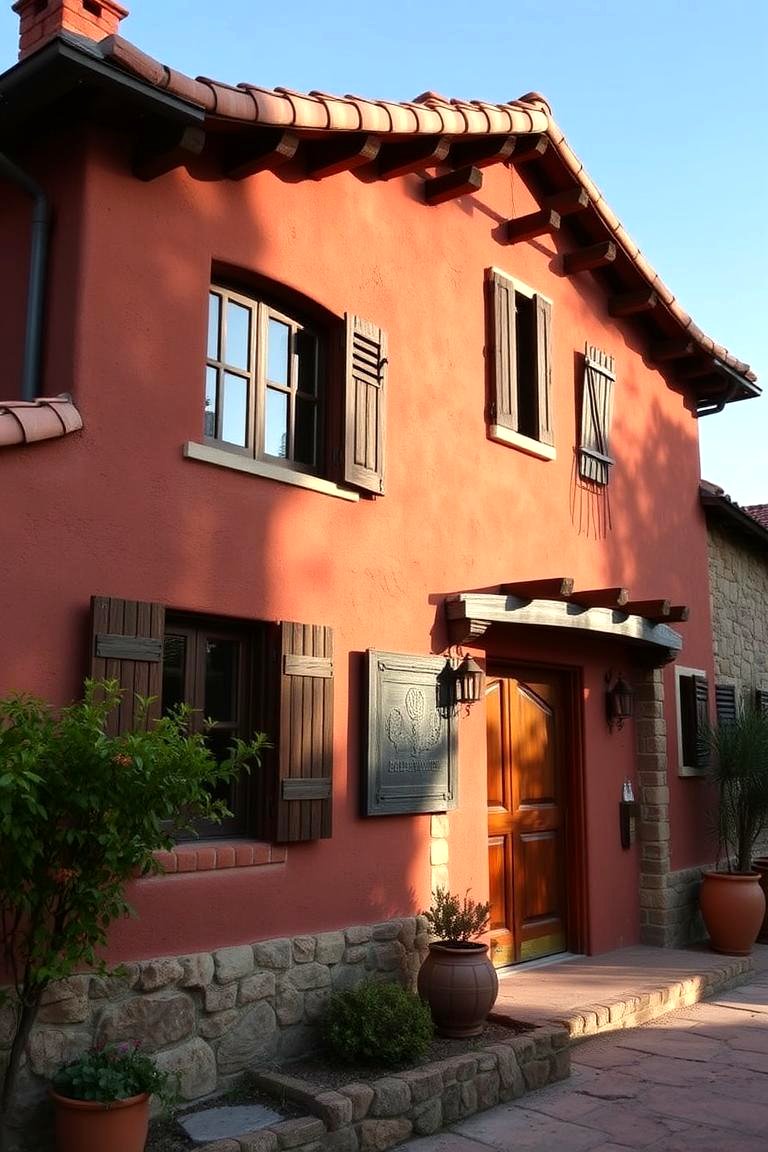 22 Dark Red House Exterior Ideas for Bold Curb Appeal - Lost At E Minor