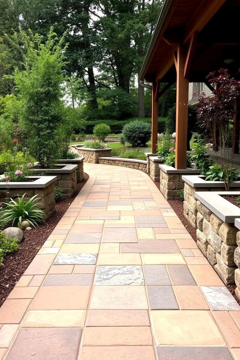 22 Composite Walkway Designs: Low-Maintenance Garden Paths - Lost At E ...