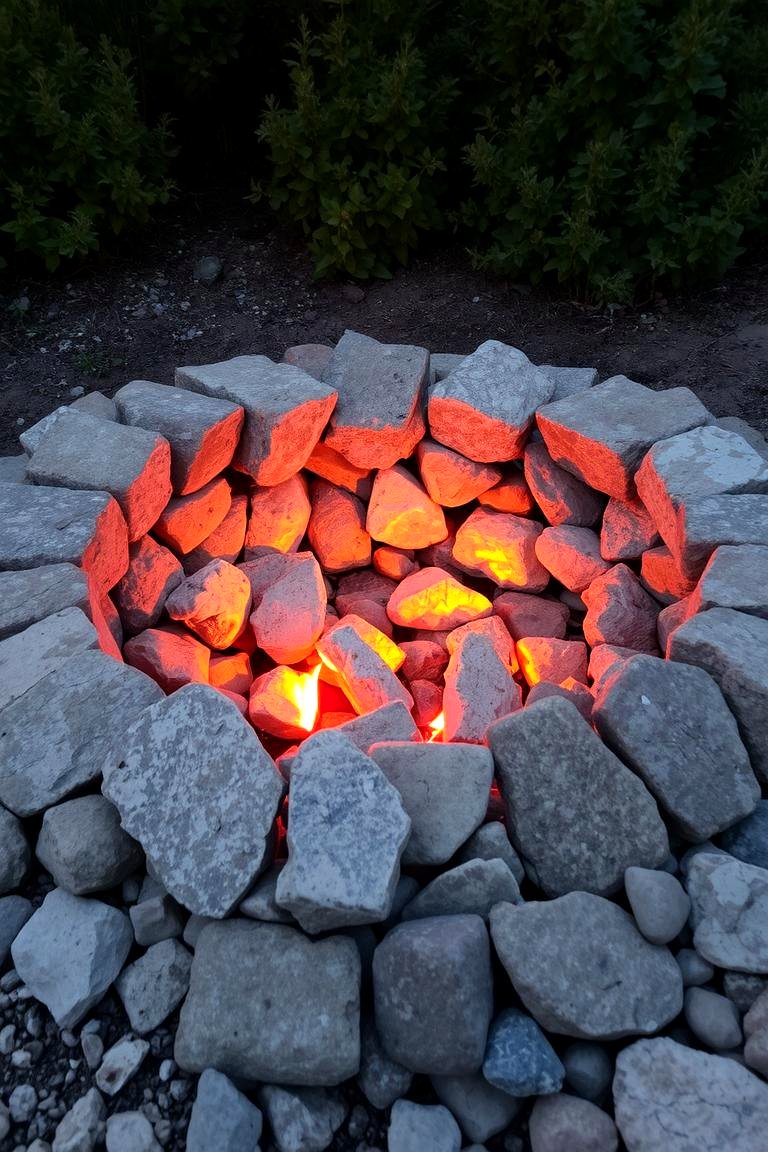 22 Stunning Rock Fire Pit Ideas for Outdoor Gatherings - Lost At E Minor