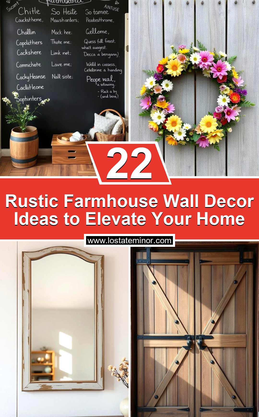 22 Rustic Farmhouse Wall Decor Ideas to Elevate Your Home - Lost At E Minor