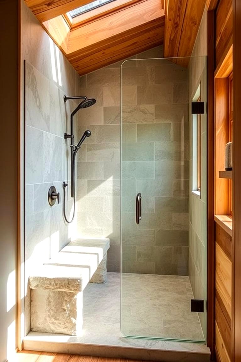 22 Functional Walk-In Shower Ideas With Bench Seating - Lost At E Minor