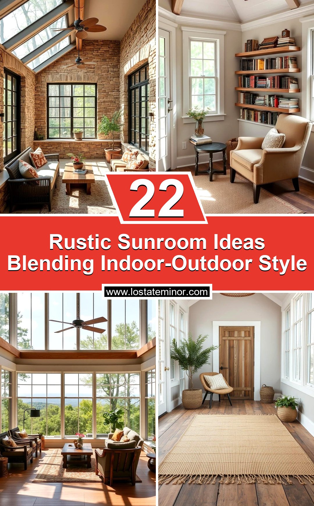 22 Rustic Sunroom Ideas Blending Indoor-Outdoor Style - Lost At E Minor