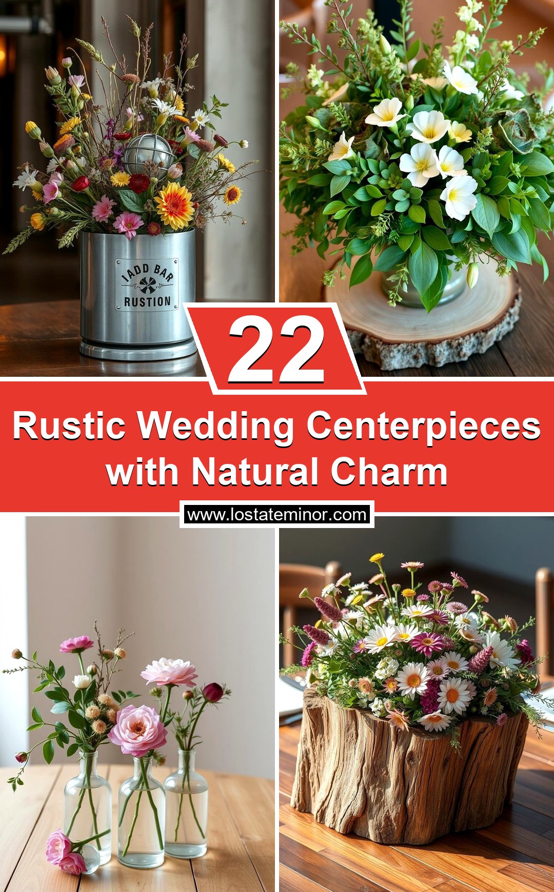 22 Rustic Wedding Centerpieces with Natural Charm - Lost At E Minor