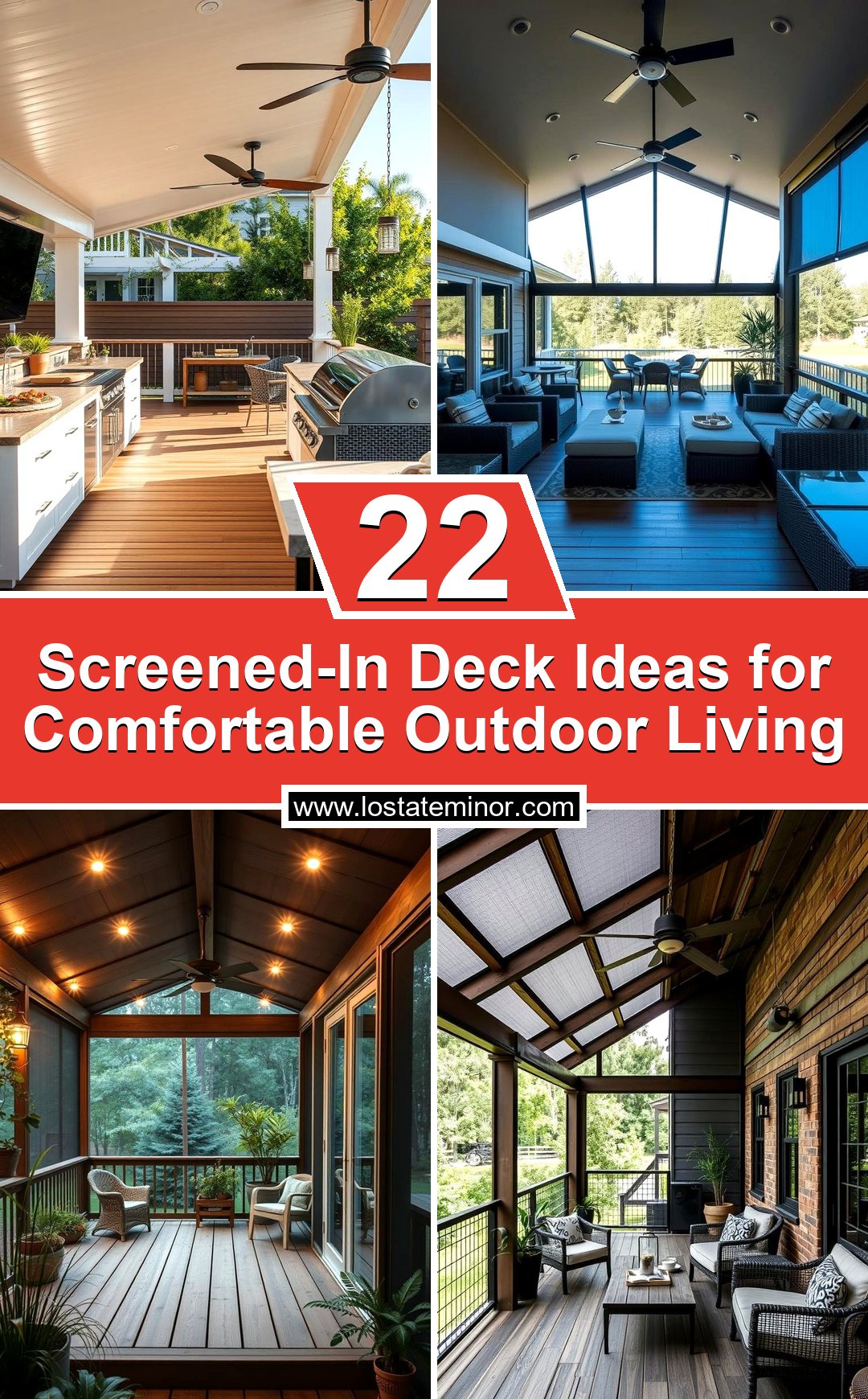 22 Screened-In Deck Ideas for Comfortable Outdoor Living - Lost At E Minor