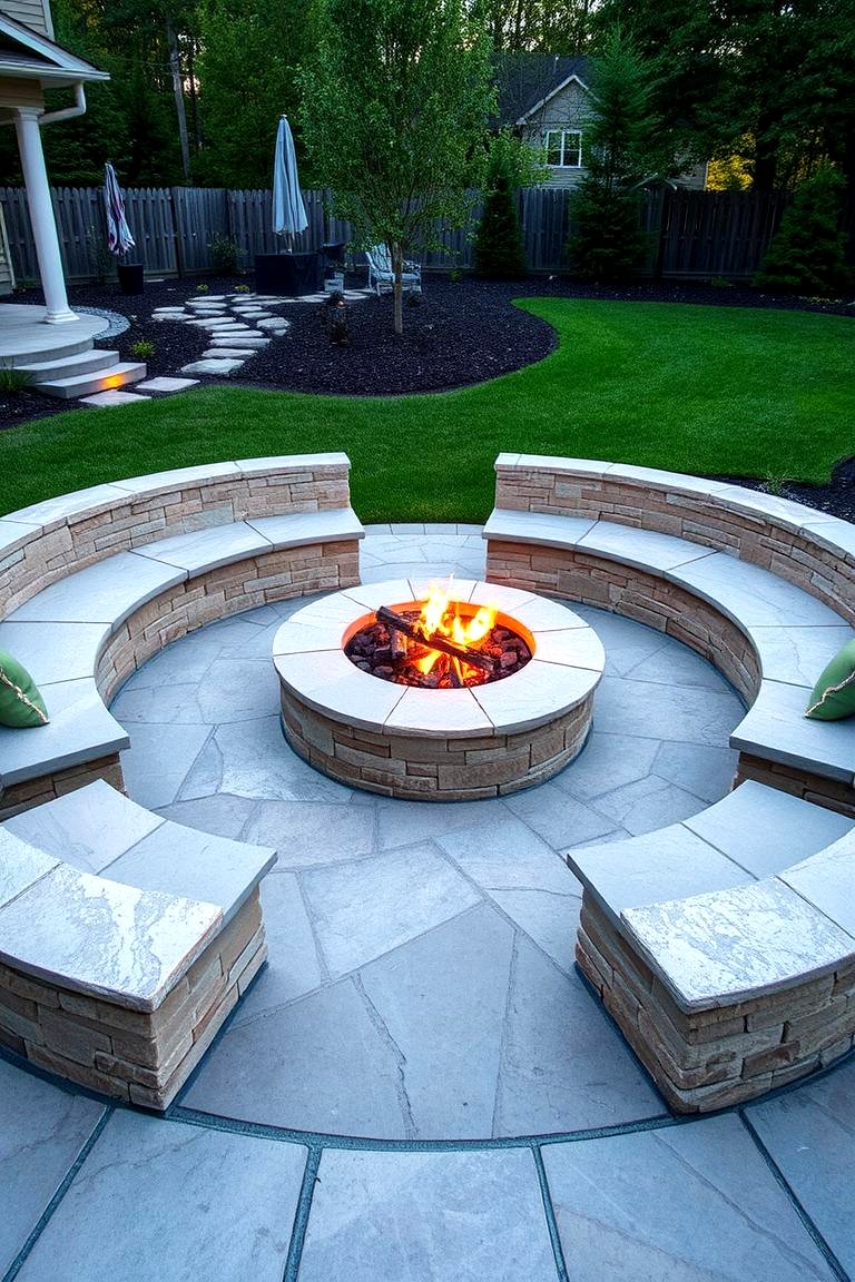 22 Stunning Rock Fire Pit Ideas for Outdoor Gatherings - Lost At E Minor