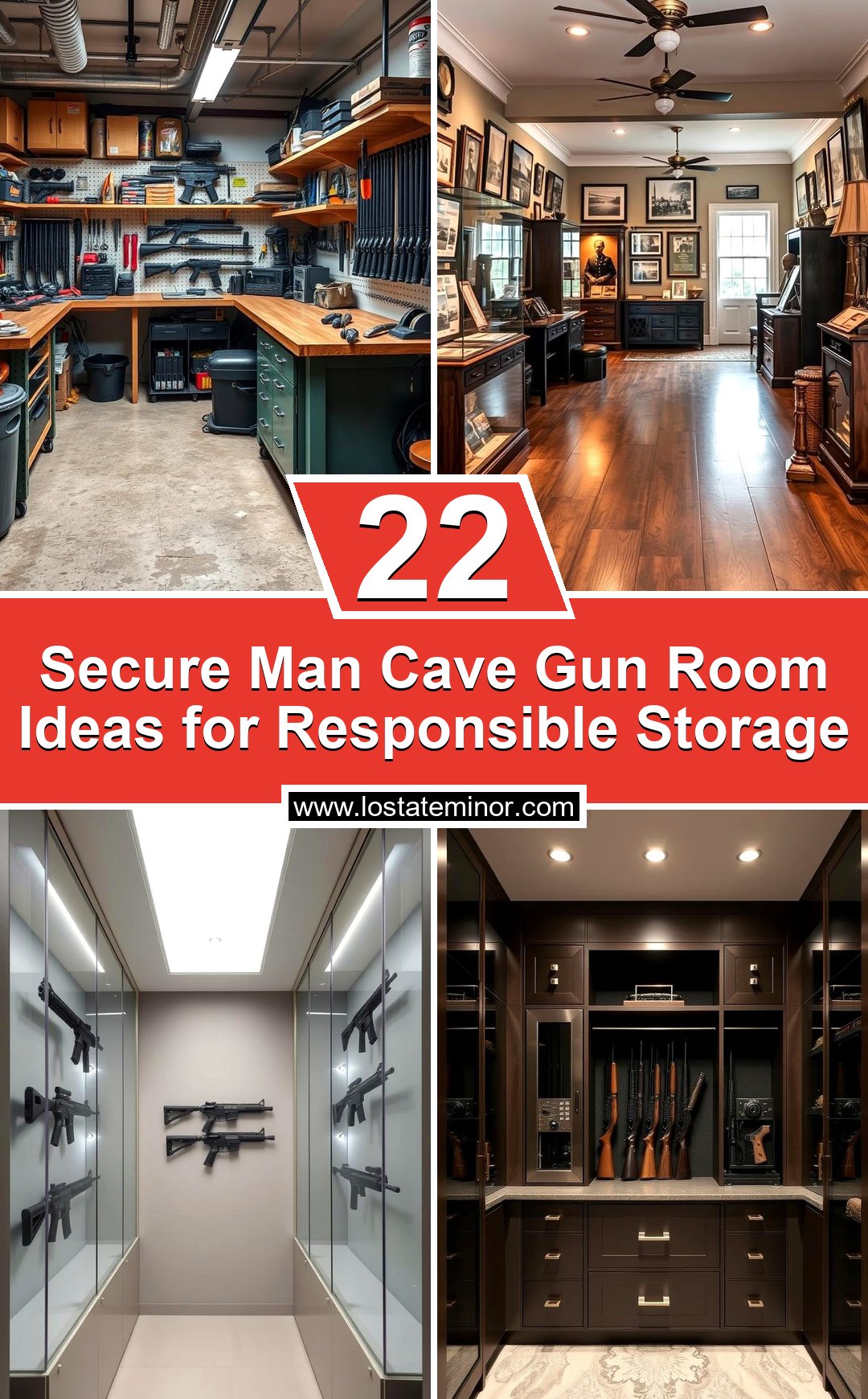 22 Secure Man Cave Gun Room Ideas for Responsible Storage - Lost At E Minor