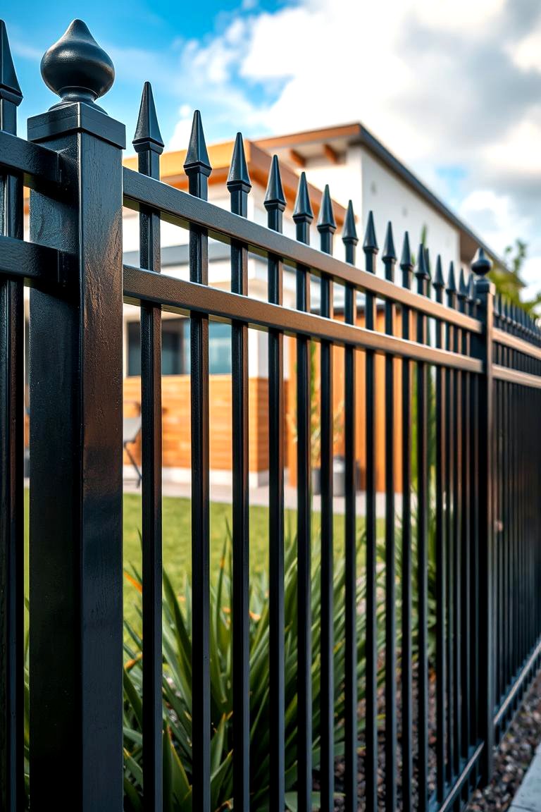 22 Striking Black Fence Designs for Outdoor Spaces - Lost At E Minor