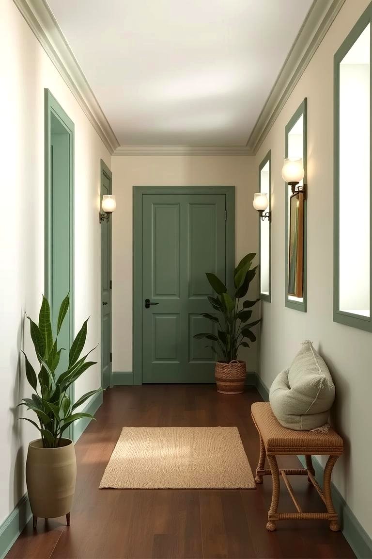 22 Green Hallway Ideas for a Welcoming and Inviting Entry - Lost At E Minor