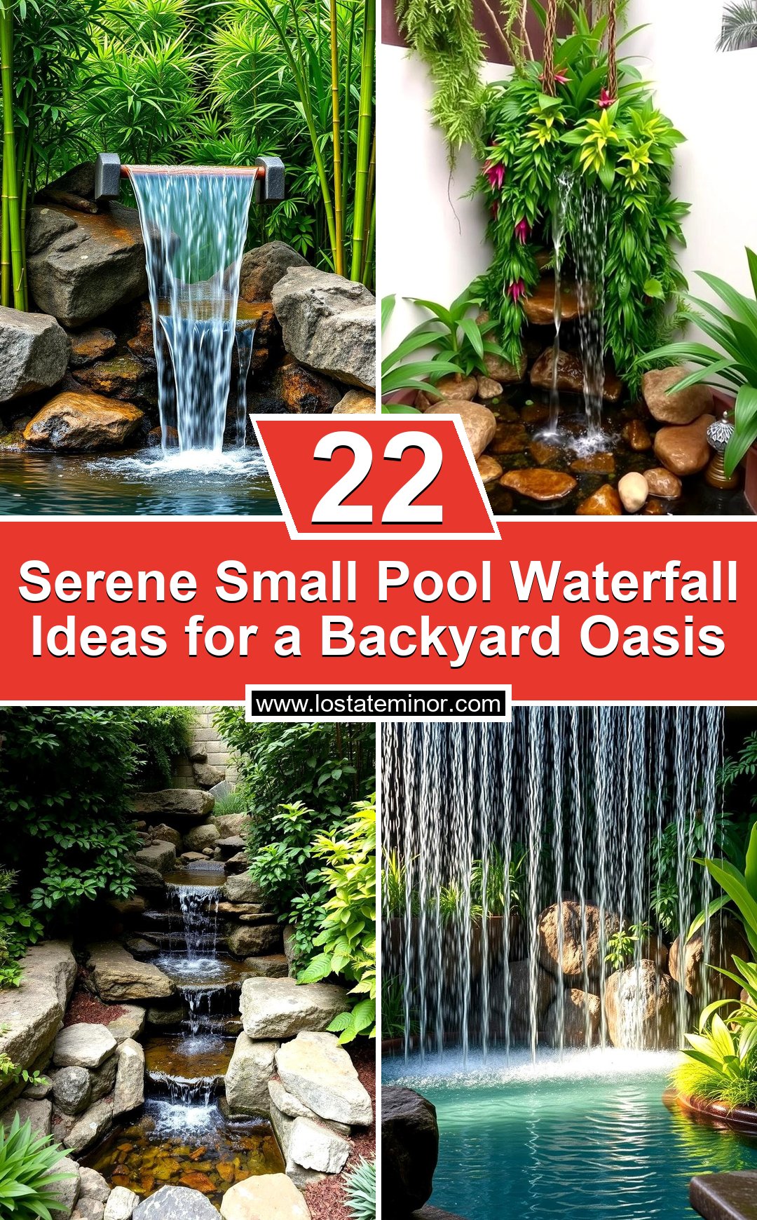 22 Serene Small Pool Waterfall Ideas for a Backyard Oasis - Lost At E Minor