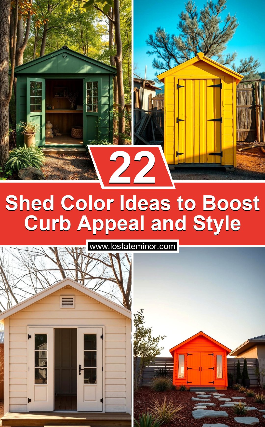 22 Shed Color Ideas to Boost Curb Appeal and Style - Lost At E Minor